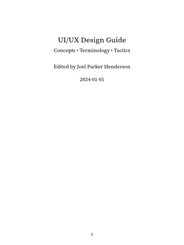 ui-ux-design-guide | Download Free PDF | Usability | User Experience ui-ux-design-guide | Download Free PDF | Usability | User Experience