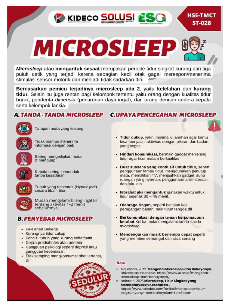 Microsleep & Fatigue | PDF