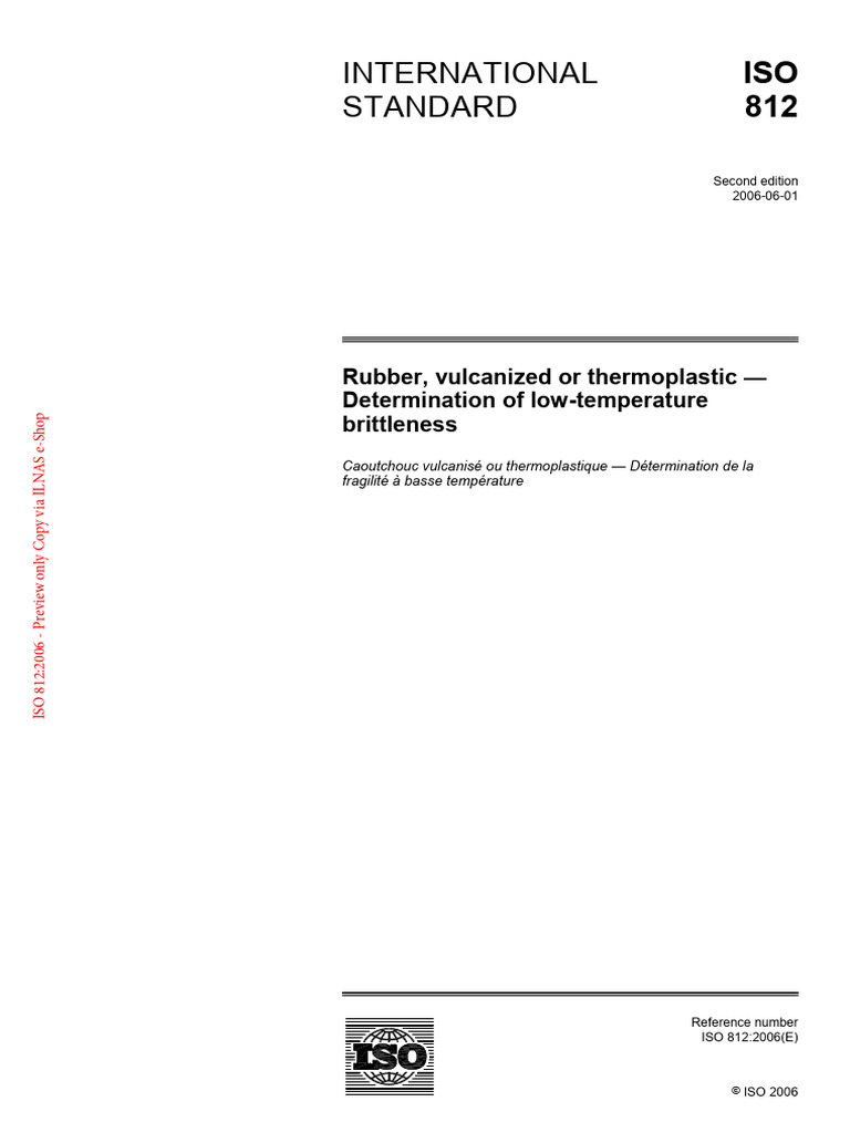 ISO 812 2006 (E) - Character PDF Document | PDF | International ...