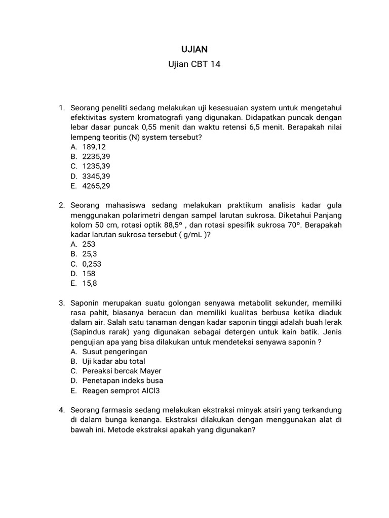 Ujian Analisis | PDF | Sains & Matematika | Teknologi & Rekayasa