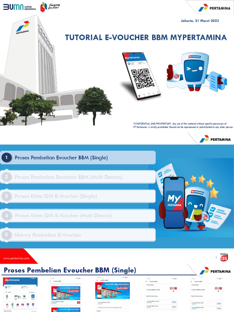 Tutorial Pembelian E-Voucher MyPertamina | PDF