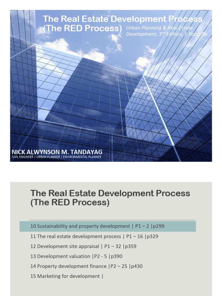 Ref - Real Estate Development Process-Edited - 2018!09!29 | PDF | Net ...