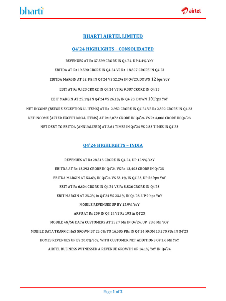 Quarterly Highlights | PDF | Economies | Income