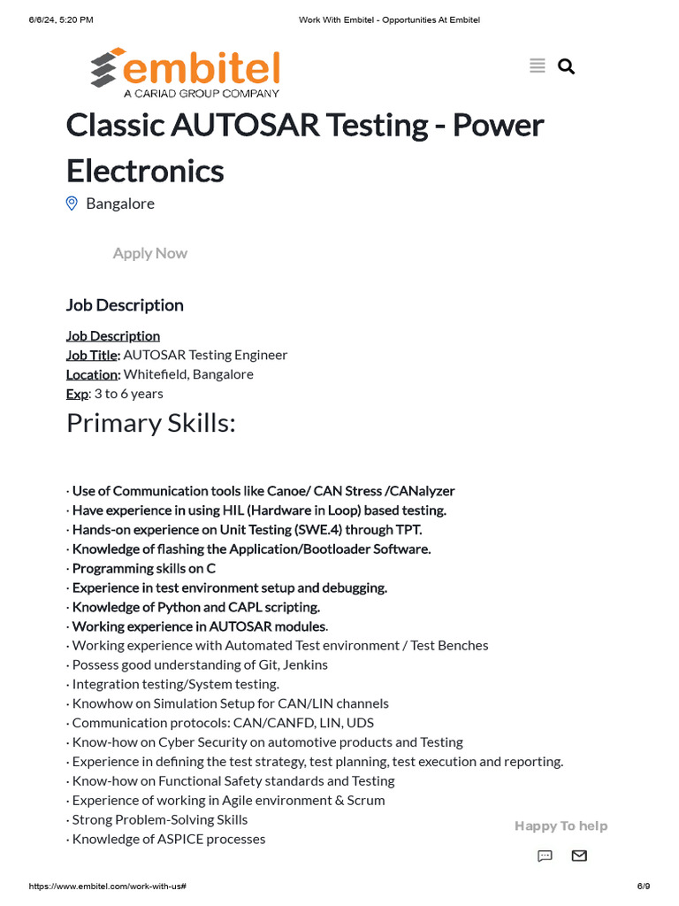 01 - Classic AUTOSAR Testing - Power Electronics | PDF | Computers ...