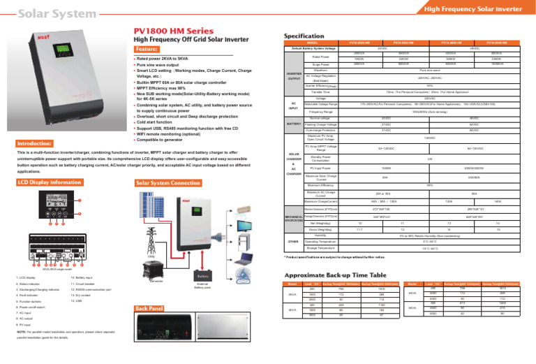 Inverter 2kva 5kva | PDF | Power Inverter | Battery Charger