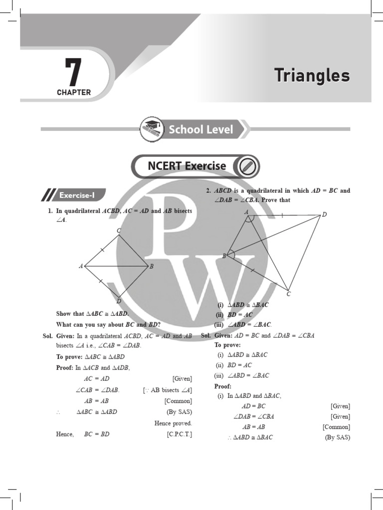 Triangles | PDF | Triangle | Perpendicular