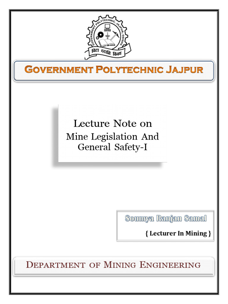 Lesson Plan - Mine Machinery | PDF | Employment | Criminal Procedure In ...