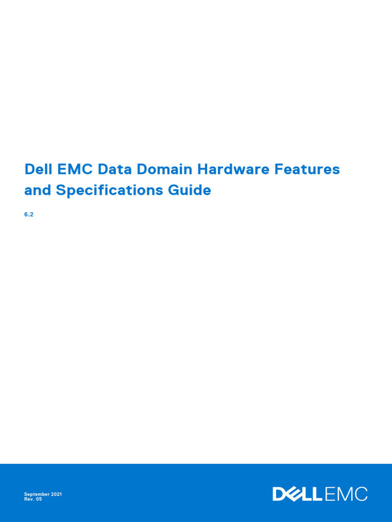 Dell EMC Data Domain Hardware Features and Specifications Guide | PDF ...