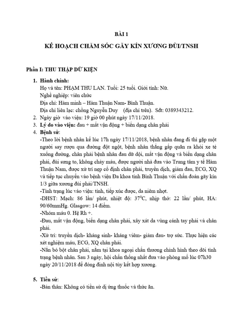 KHCS Ngoại Gãy Xương Đùi | PDF