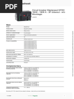 Product Datasheet: Circuit Breaker Masterpact NW16H1 - 1600 A - 4 Poles ...