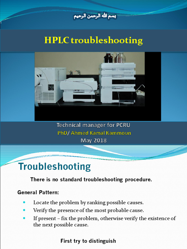 HPLC Troubleshooting Guide | PDF | High Performance Liquid ...