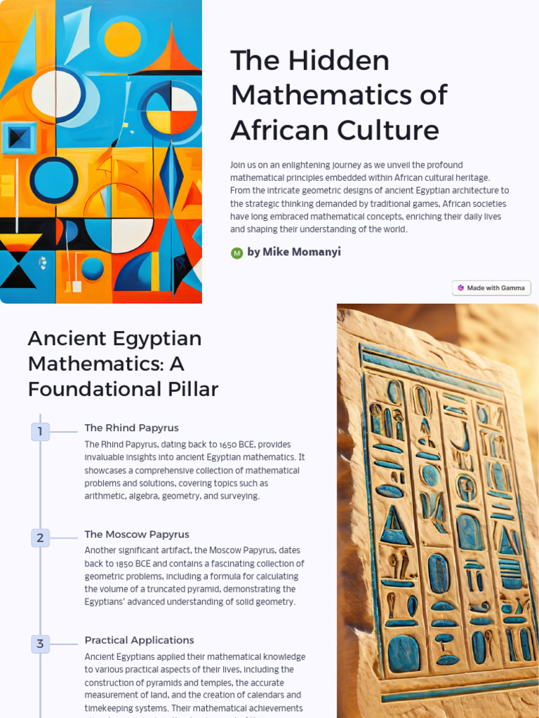 African Math: Cultural Insights | PDF | Geometry | Mathematics