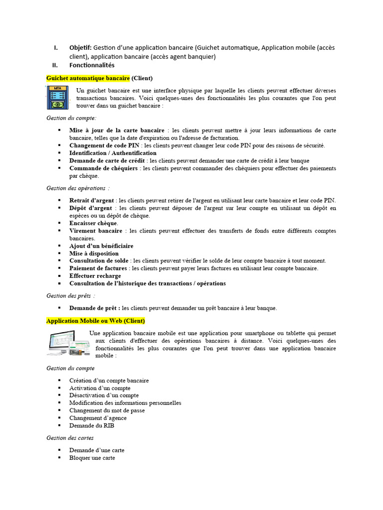 Gestion des opérations bancaires modernes | PDF | Banques | Compte bancaire