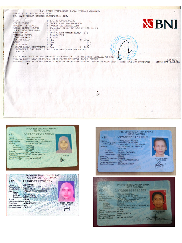 DATA PBB DAN KTP | PDF