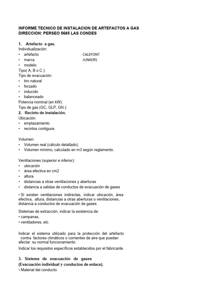Informe Tecnico Perseo 5685 Formato Oc 496 Sec | PDF | Ventilación (Arquitectura) | Chimenea