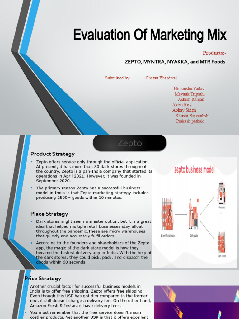 Evaluation of Marketing Mix Main PPT 2edit | PDF | Pricing | Brand