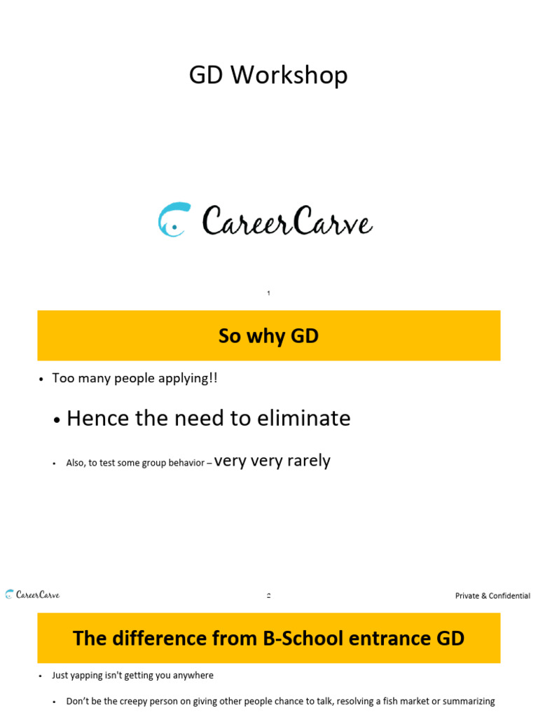 GD Workshop | PDF | Cognition