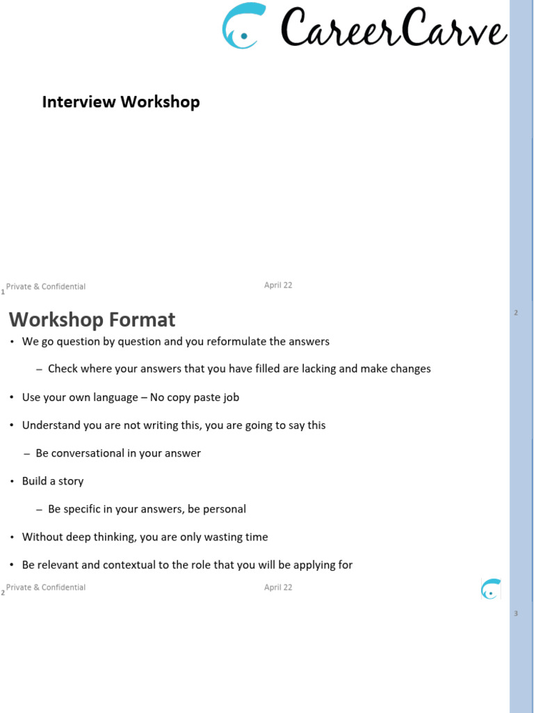 Interview Workshop | PDF | Sales | Market Segmentation