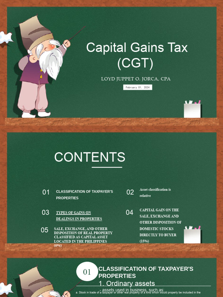 Capital Gains - Income Tax | PDF | Capital Gains Tax | Taxes