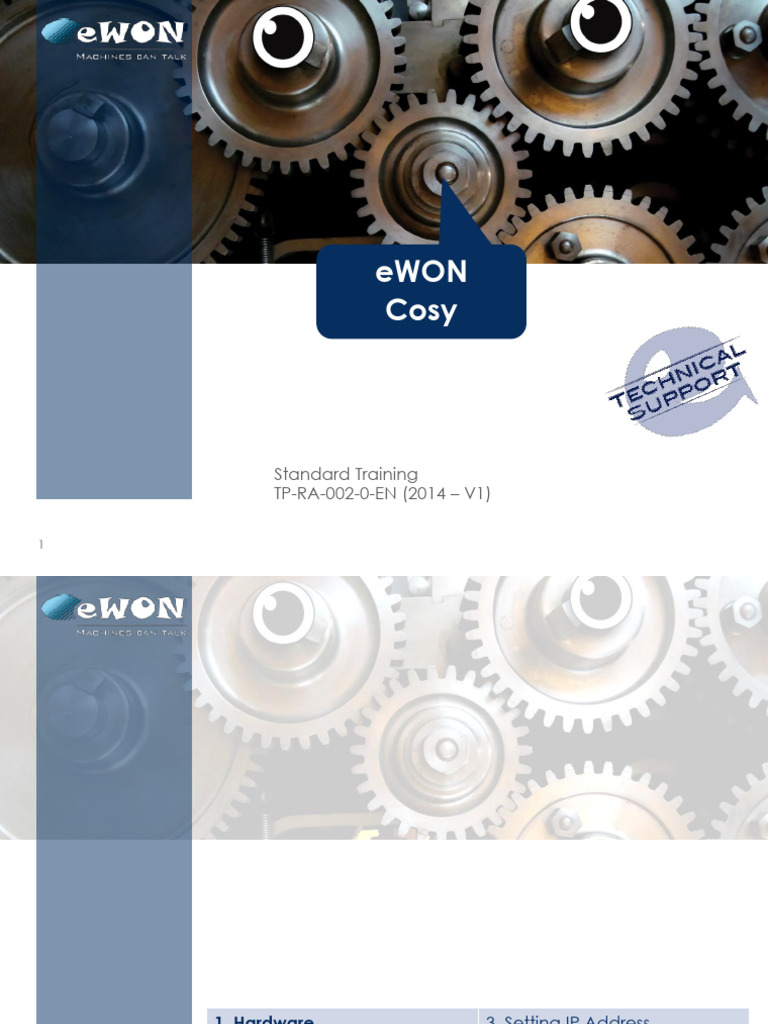eWON Cosy Setup and Configuration Guide | PDF | Ip Address | World Wide Web