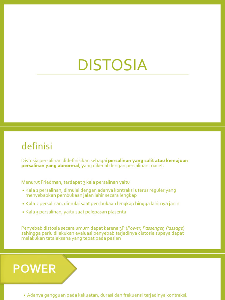 Distosia | PDF | Kajian Bahasa Asing