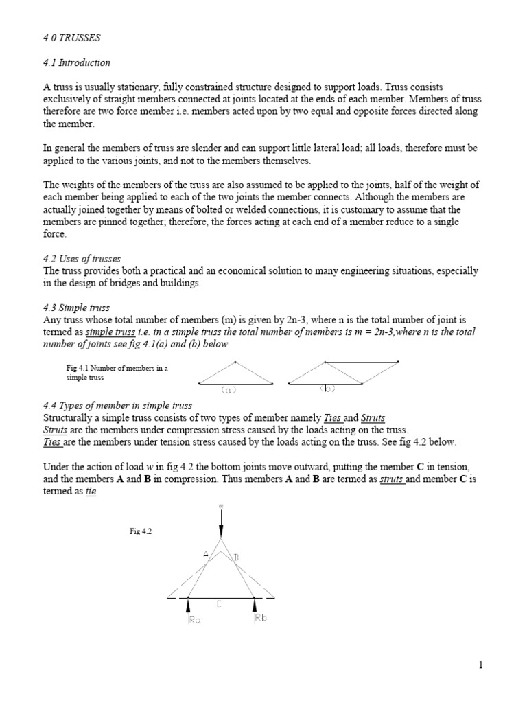 02.trusses I-1 - 022059 | PDF | Truss | Force