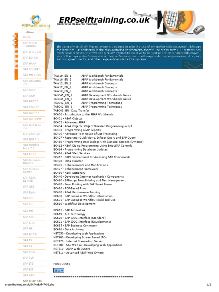 SAP ABAP PDF | PDF | Computer Engineering | Systems Engineering