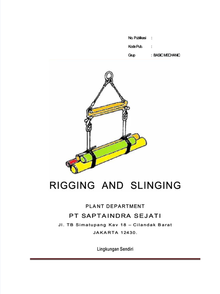 PDF Rigging Amp Slinging - Compress | PDF