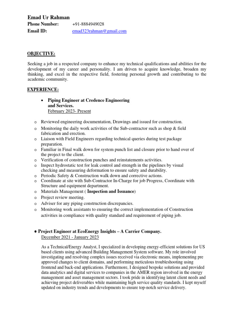 Emad CV | PDF | 3 D Printing | Engineering