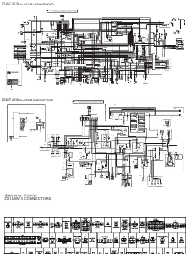 ZX145W-3 Schema HYD ELEC | PDF