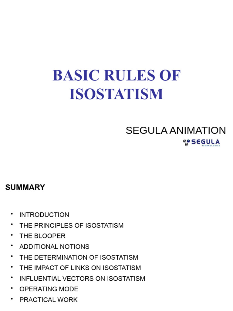 Regles de Base de L Isostatisme | PDF | Sphere | Rotation