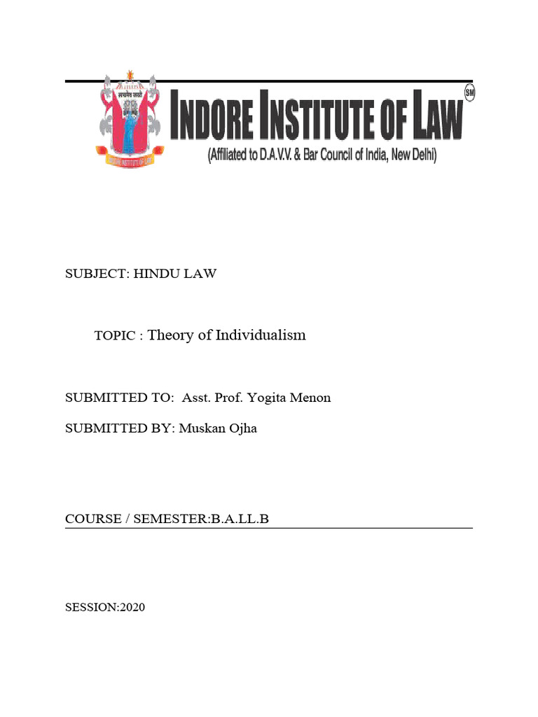 Political Research Paper | PDF | Individualism | Methodology