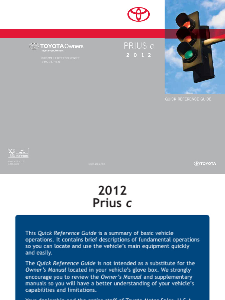 +2012 Prius C | PDF | Anti Lock Braking System | Brake