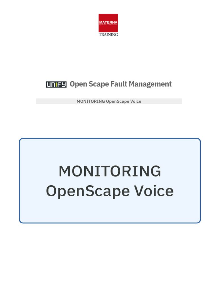 Osfm en Monitoring Os Voice | PDF | Computing | Telecommunications