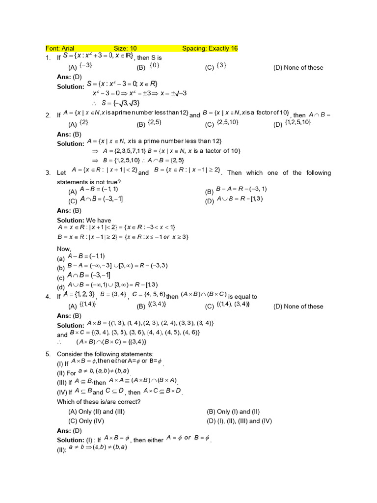 Maths Sets | PDF | Function (Mathematics) | Abstract Algebra