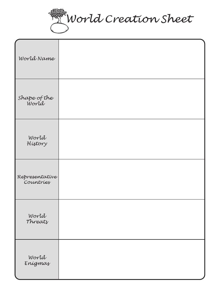 World Creation Guide and Overview | PDF