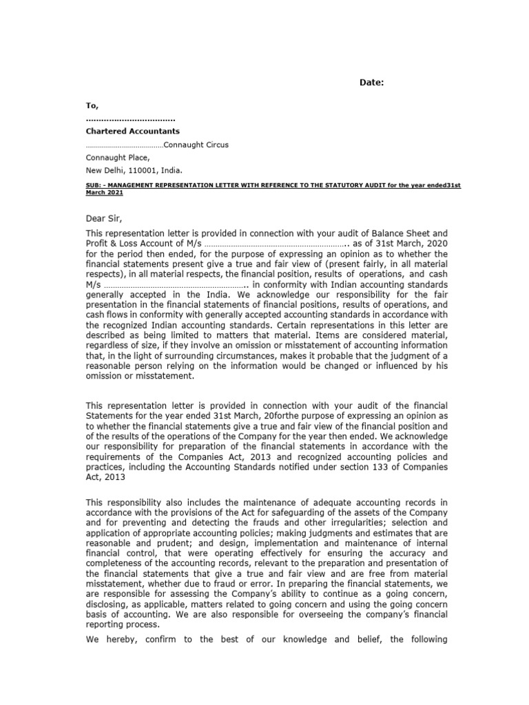 MRL With Reference To The Statutory Audit For The Year Ended31st | PDF ...