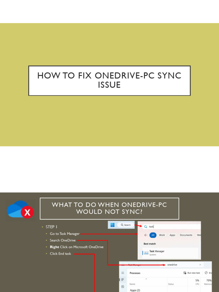 How to Fix OneDrive Sync Issue | PDF How to Fix OneDrive Sync Issue | PDF