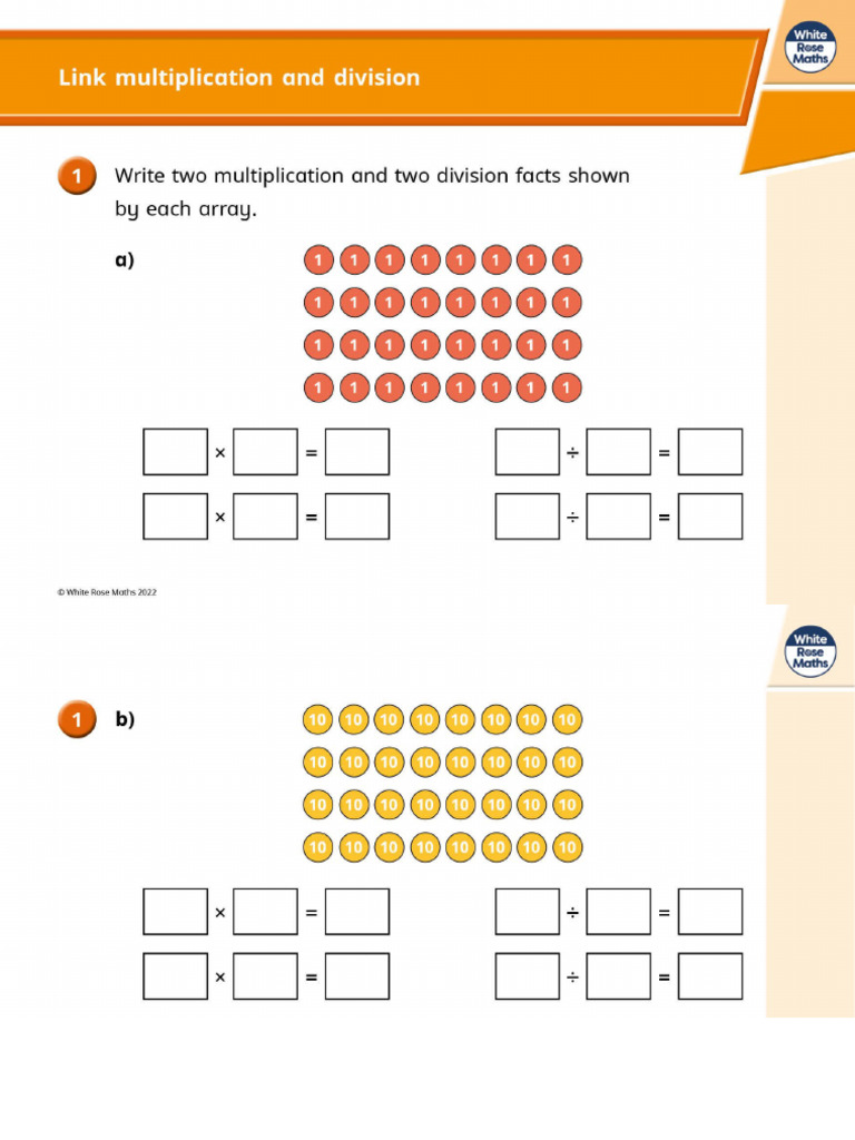 Link Multiplication and Division Task | PDF