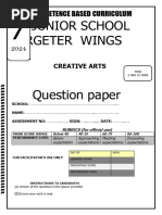 GRADE 8 CREATIVE ARTS TERM 1 2025 OPENER EXAM | PDF