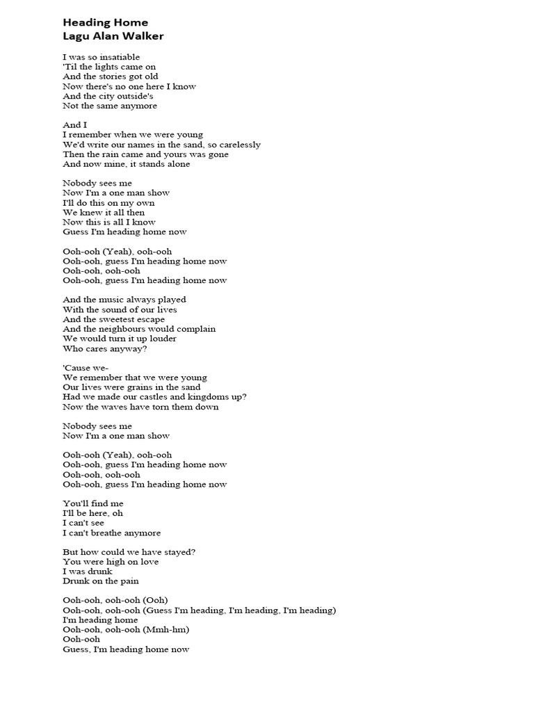 Heading Home | PDF | Poetry | Classics
