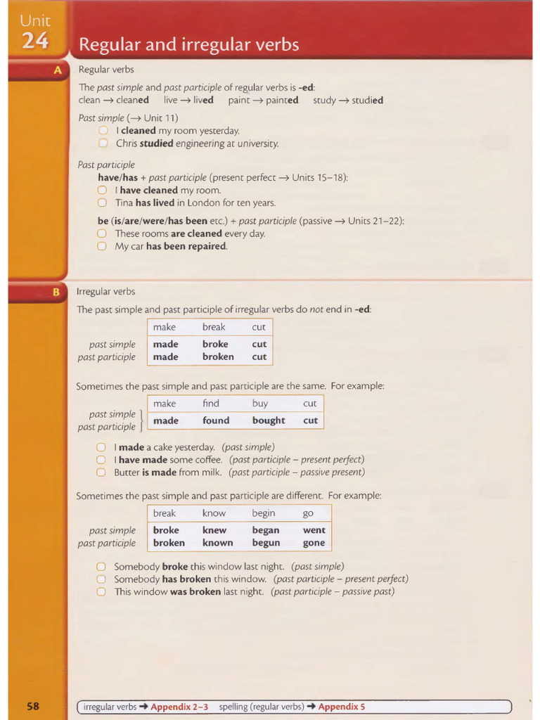 Regular - Irregular - Verbs - Essential Grammar in Use | PDF