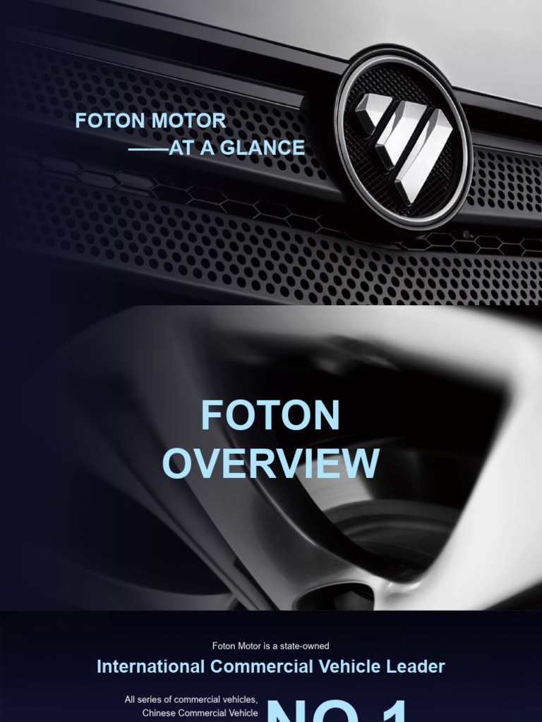 En_foton Motor —at a Glance | Download Free PDF | Truck | Motor Vehicle