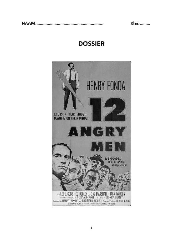 Dossier TWELVE ANGRY MEN BY REGINALD ROSE 2014-2 | PDF