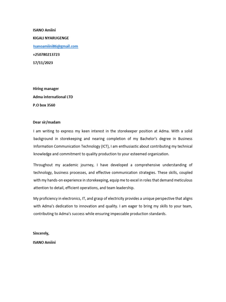 Motivation Letter | PDF | Business