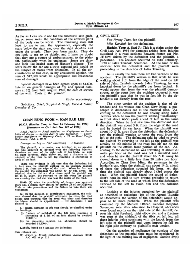 Chan Peng Fook V Kan Pak Lee | PDF