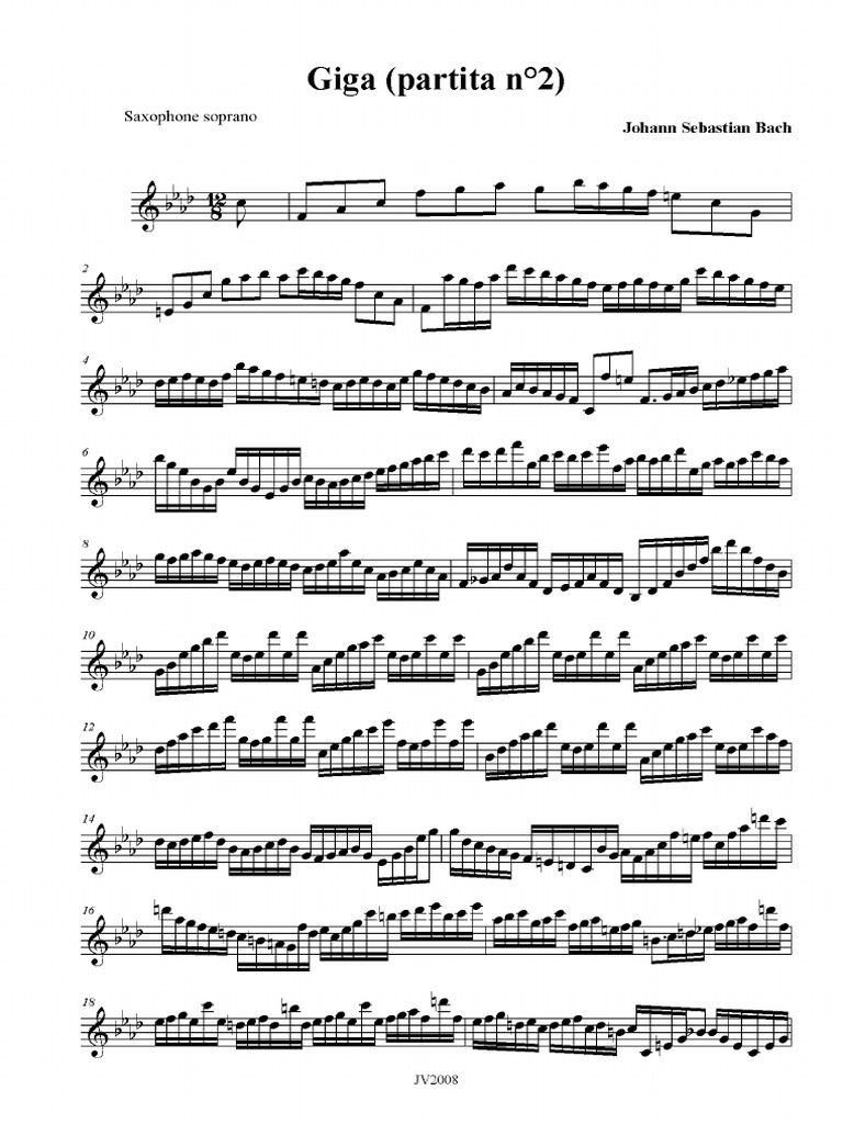 partita II giga | PDF