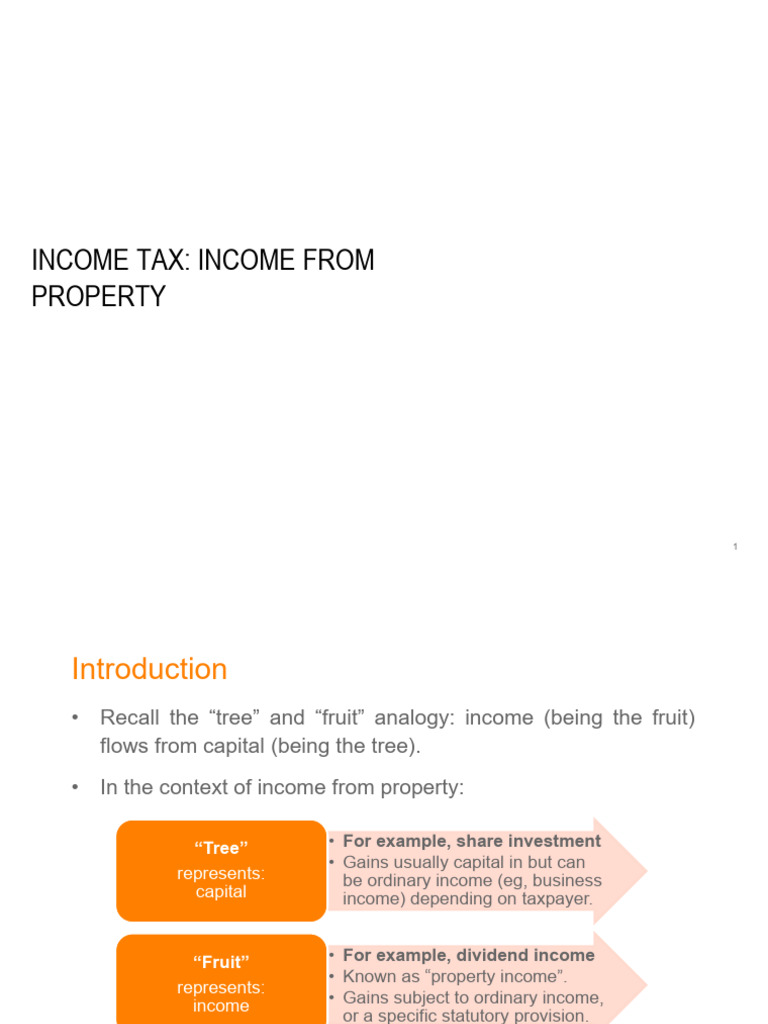 Income From Property | PDF | Dividend | Income