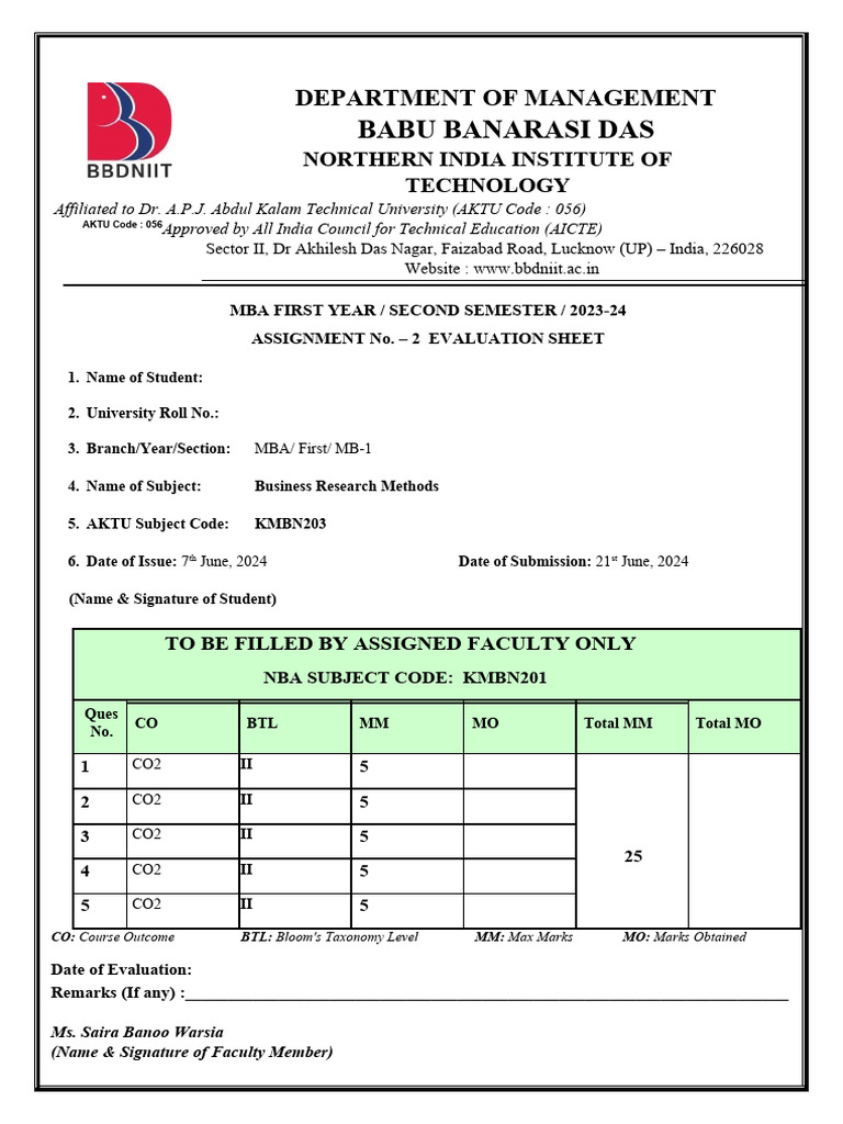 BRM - Assignment 2 2024 | PDF | Knowledge Management | Inquiry