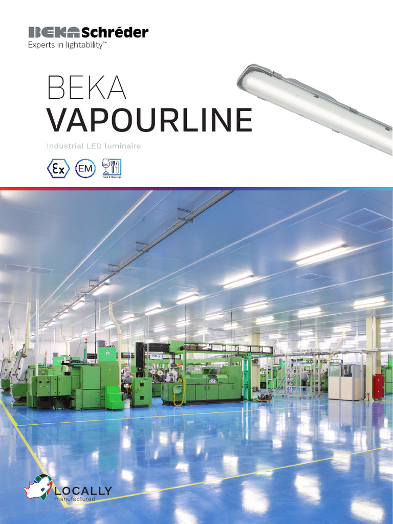 BEKA VAPOURLINE Brochure | PDF | Light Emitting Diode | Fluorescent Lamp